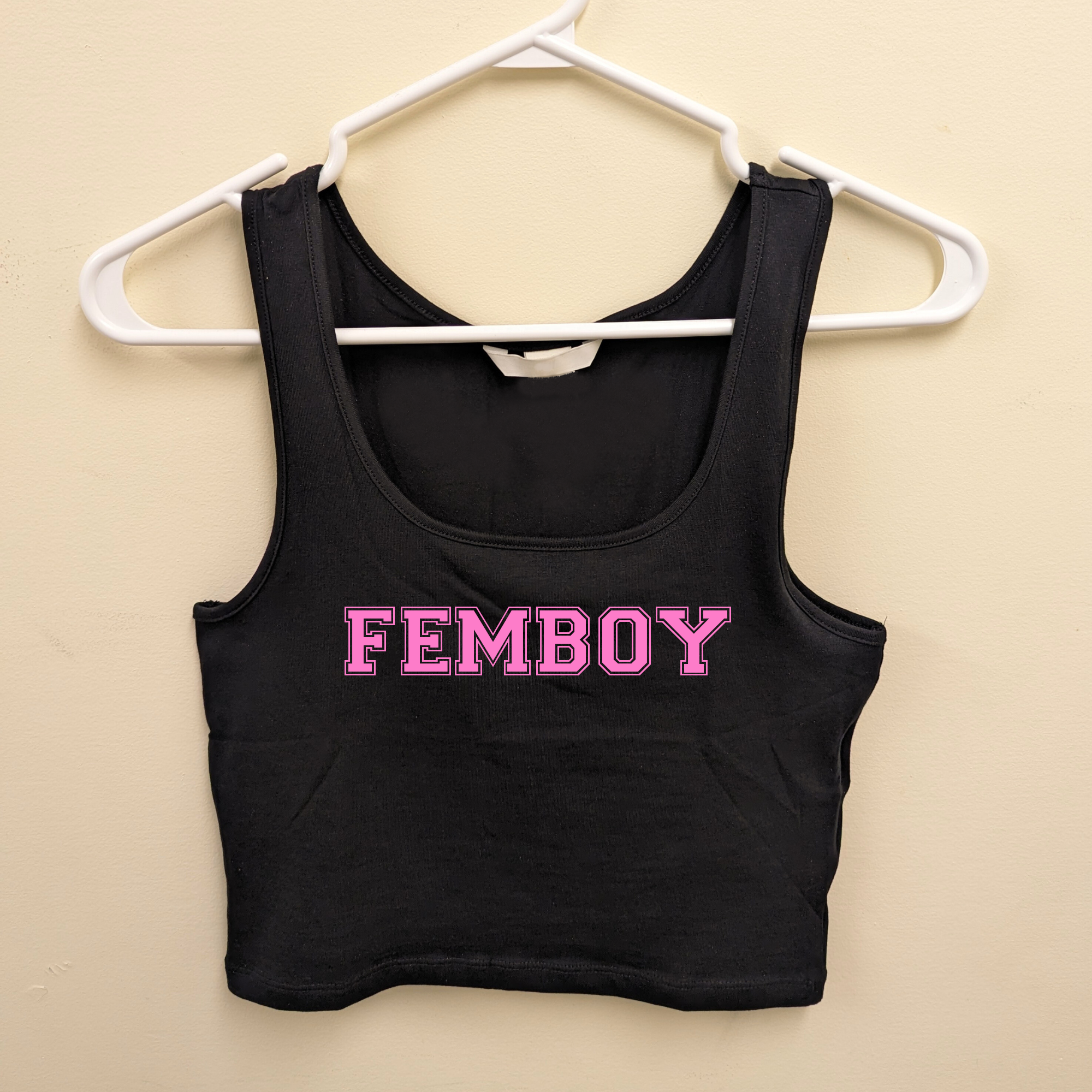 Femboy Varsity Crop Top – Celestial Red Shop